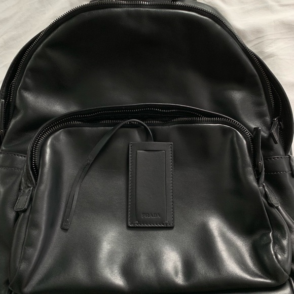 Prada | Bags | Nwt Prada Nero Calf Leather Backpack | Poshmark